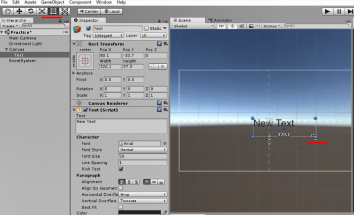 【忙しい人のためのUnity入門講座】Text を使って文字を表示する | すくまりのメモ帳
