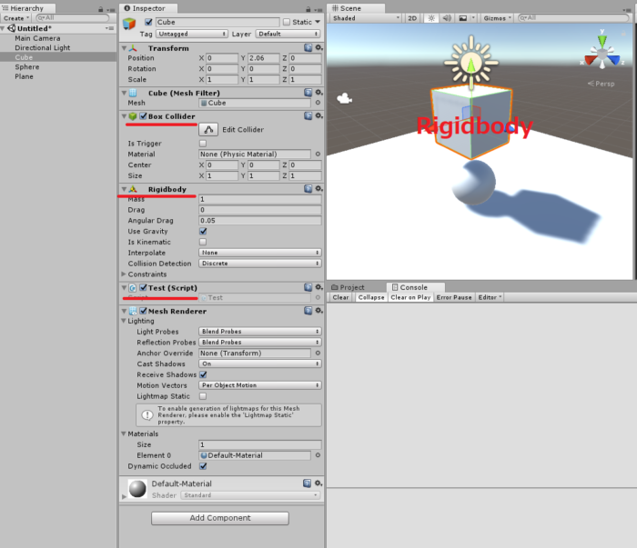 【Unity, Collision, Trigger】衝突したオブジェクトを破壊する「OnCollisionEnter ...