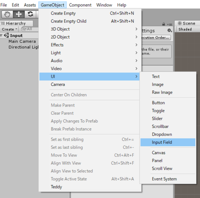 【Unity, InputField】入力したテキストを取得して文字を消す方法 | すくまりのメモ帳