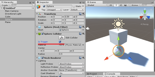 【Unity, Collision, Trigger】衝突したオブジェクトを破壊する「OnCollisionEnter」「OnTriggerEnter」 | すくまりのメモ帳