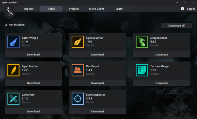【Egret Engine】HTML5の2D、3D対応のゲームエンジンEgretのインストール方法 | すくまりのメモ帳