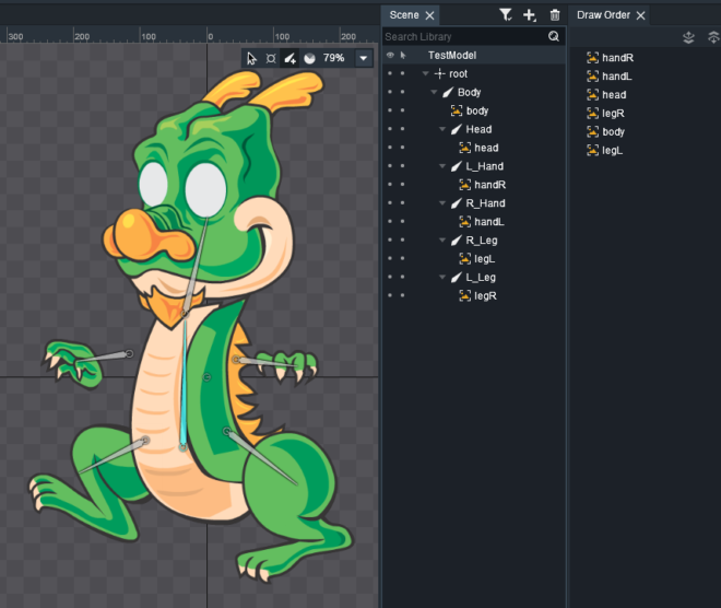 【Egret Engine】DragonBones の基本操作と使い方 | すくまりのメモ帳