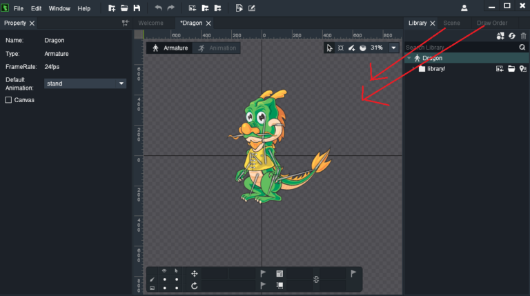 【Egret Engine】DragonBones の基本操作と使い方 | すくまりのメモ帳